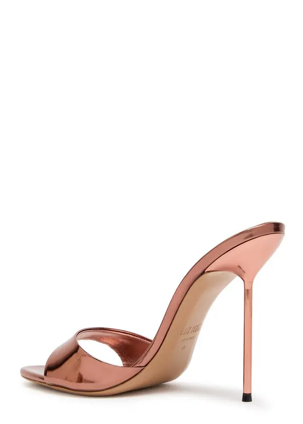 Paris Texas Lidia 105 Metallic Leather Mules