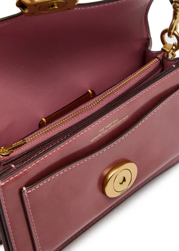 COACH Tabby 20 Spazzolato Leather Cross-body Bag - Pink