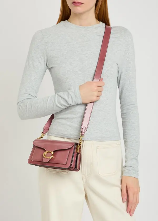 COACH Tabby 20 Spazzolato Leather Cross-body Bag - Pink