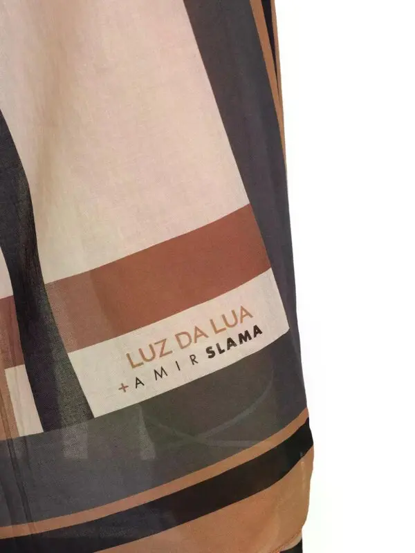 AMIR SLAMA Knotted Striped Skirt