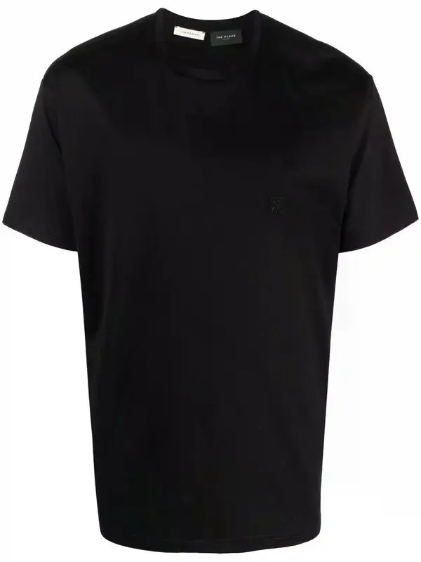LOW BRAND Round-neck Cotton T-shirt - Black
