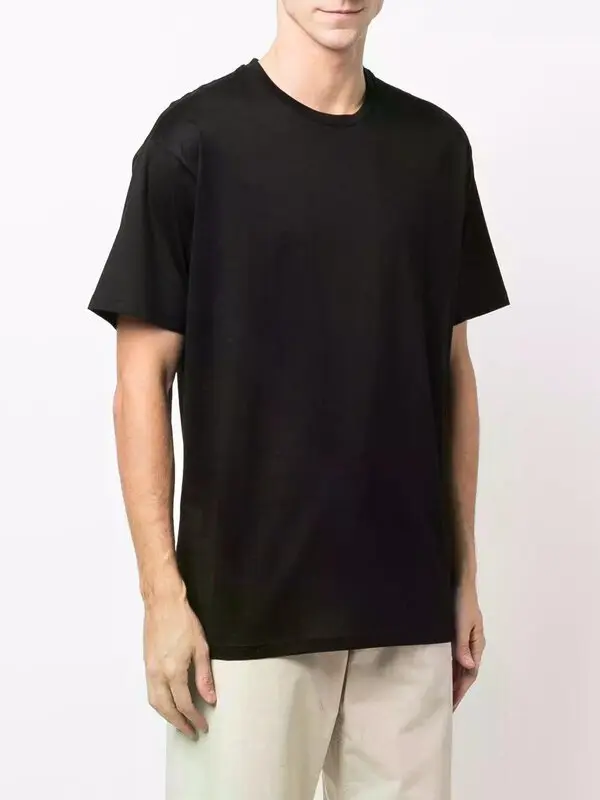 LOW BRAND Round-neck Cotton T-shirt - Black