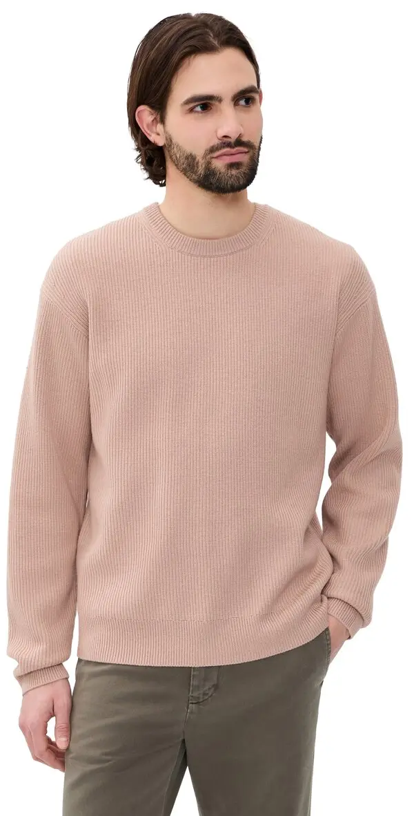 FRAME Ribbed Crew Neck Sweater