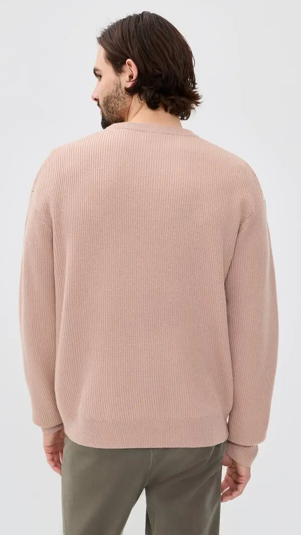 FRAME Ribbed Crew Neck Sweater