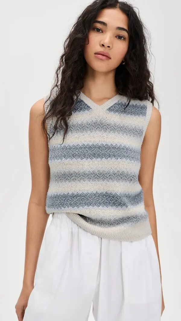 Vince Fair Isle Knit Vest