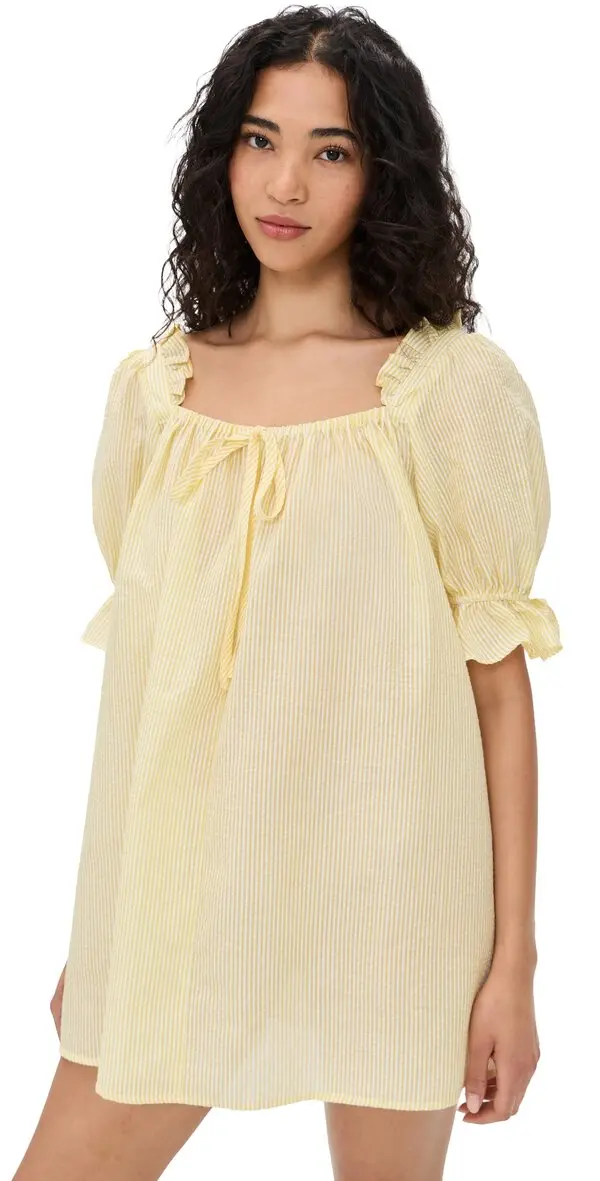 O.P.T O. P.t Allegra Mini Dress - Yellow Stripe