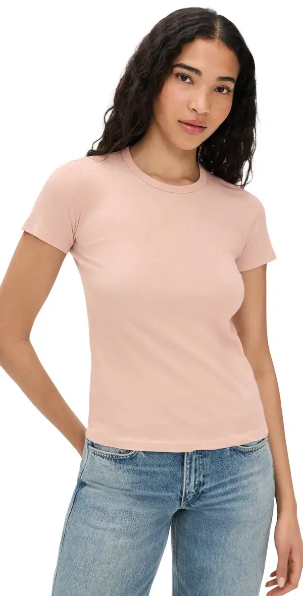 Jenni Kayne Cotton Slim Tee - Blush