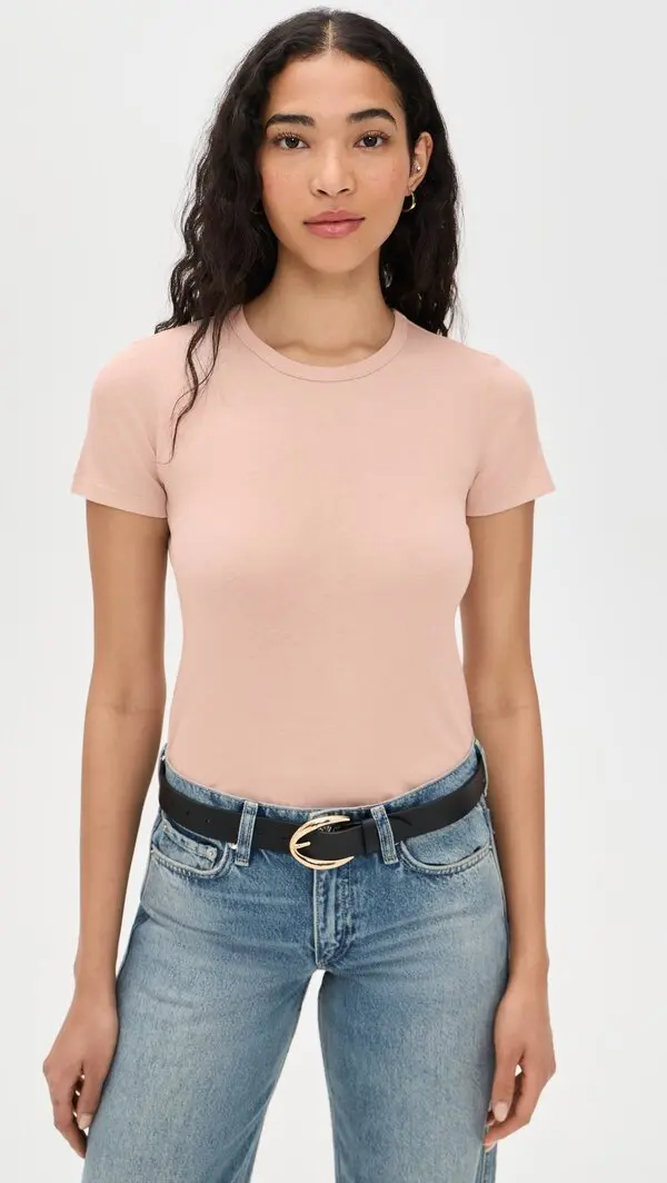 Jenni Kayne Cotton Slim Tee - Blush