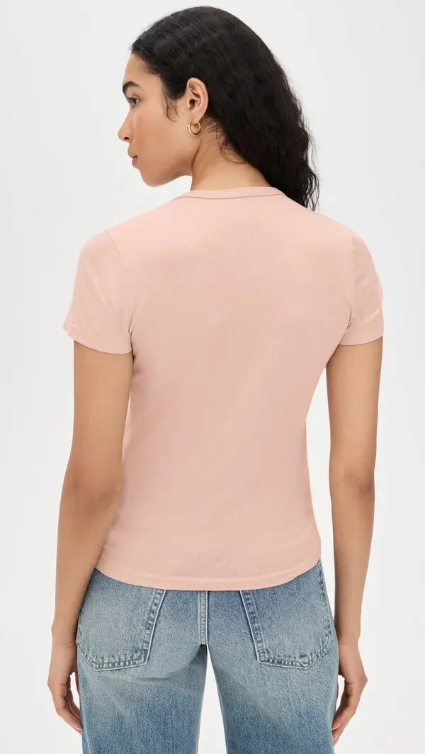 Jenni Kayne Cotton Slim Tee - Blush
