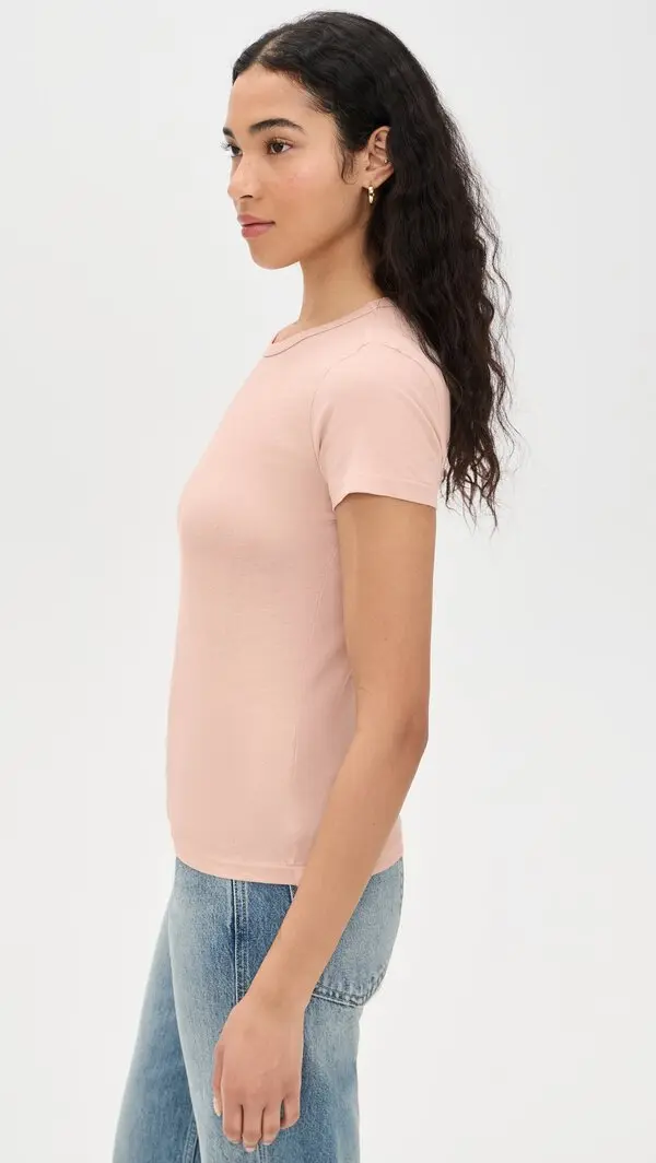 Jenni Kayne Cotton Slim Tee - Blush