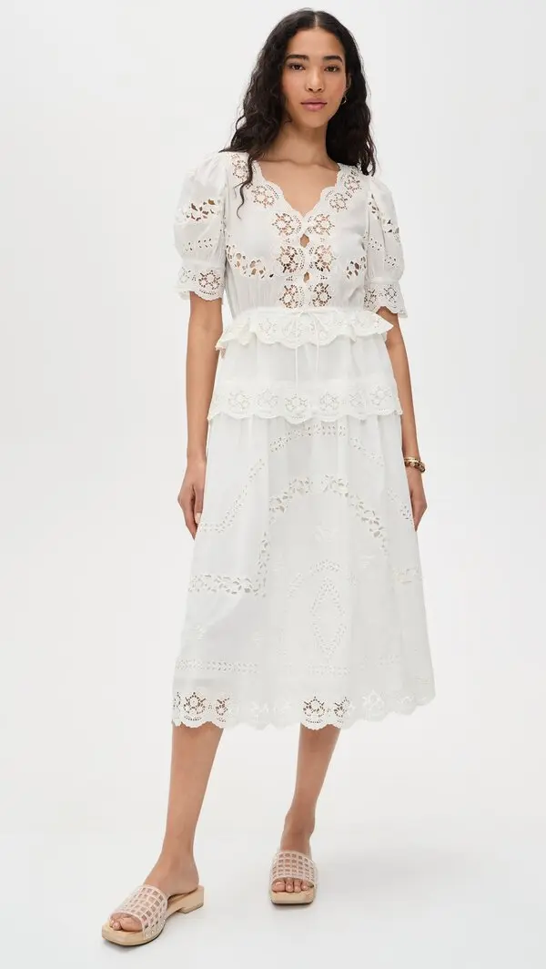 Sea Sofia Embroidered Midi Dress