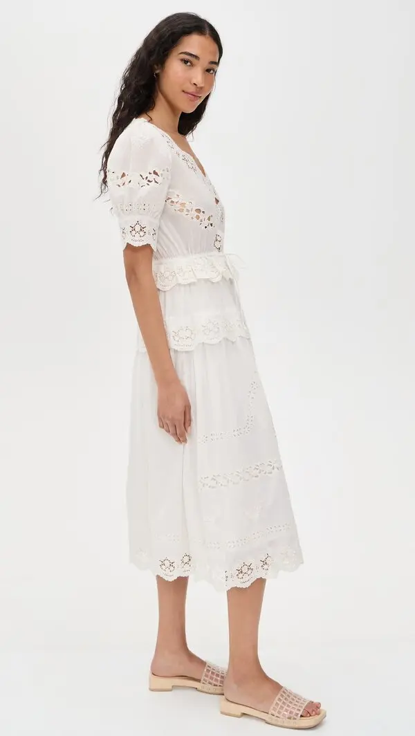 Sea Sofia Embroidered Midi Dress