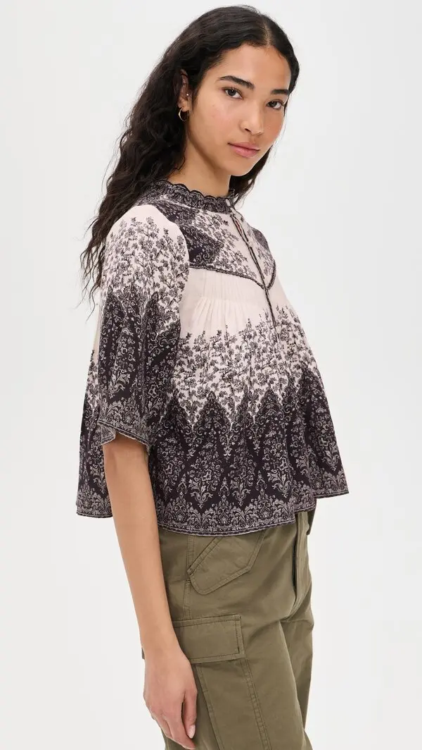 Sea Hedra Print Blouse