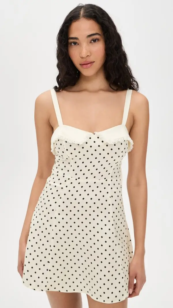 For Love & Lemons Minnie Dot Mini Dress
