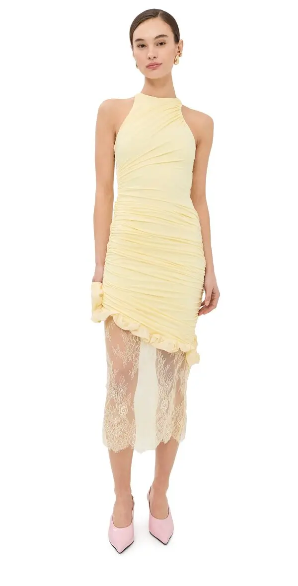 BY EFRAIN MOGOLLON Octavia Dress - Butter Yellow
