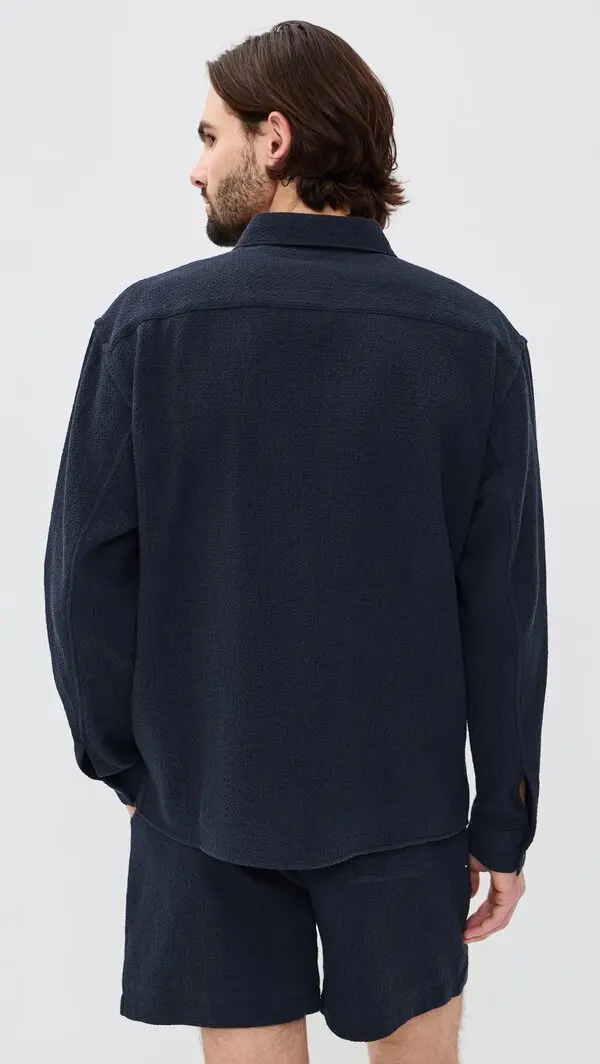 FRAME Open Weave Long Sleeve Shirt