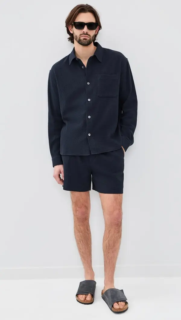 FRAME Open Weave Long Sleeve Shirt