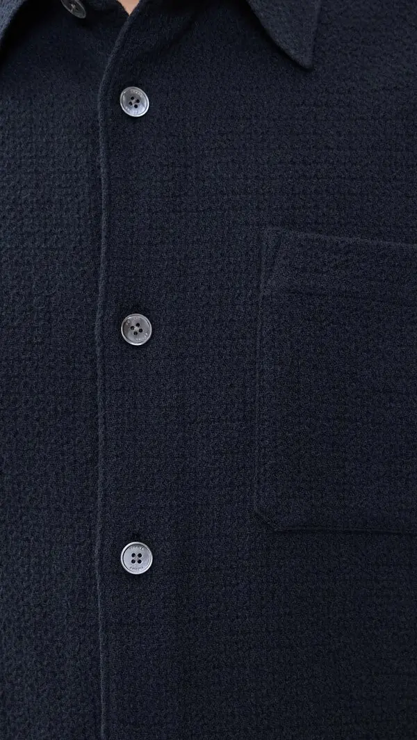 FRAME Open Weave Long Sleeve Shirt