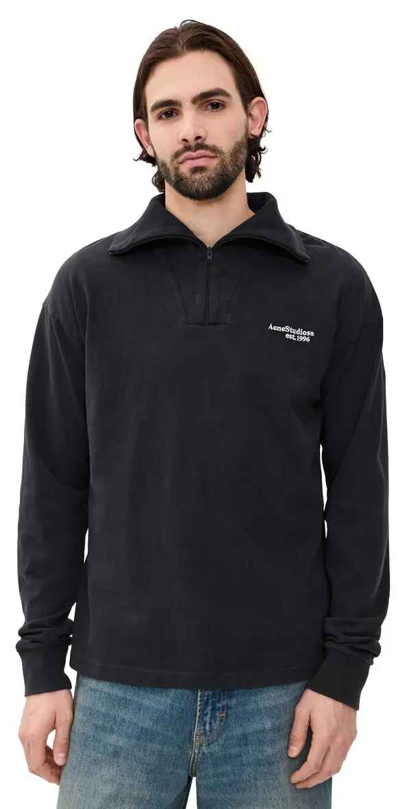 Acne Studios Four Quarter Zip Sweatshirt