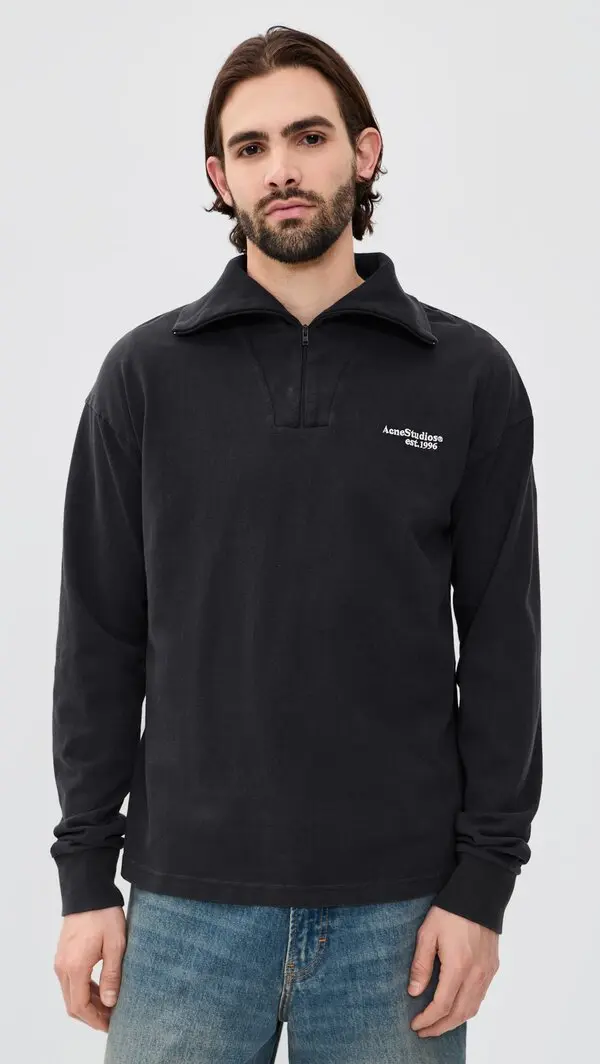 Acne Studios Four Quarter Zip Sweatshirt