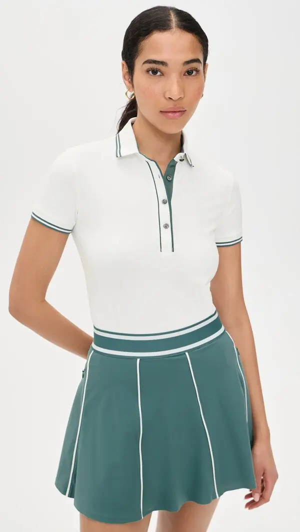 Greyson Luxe Scarlett Polo Top