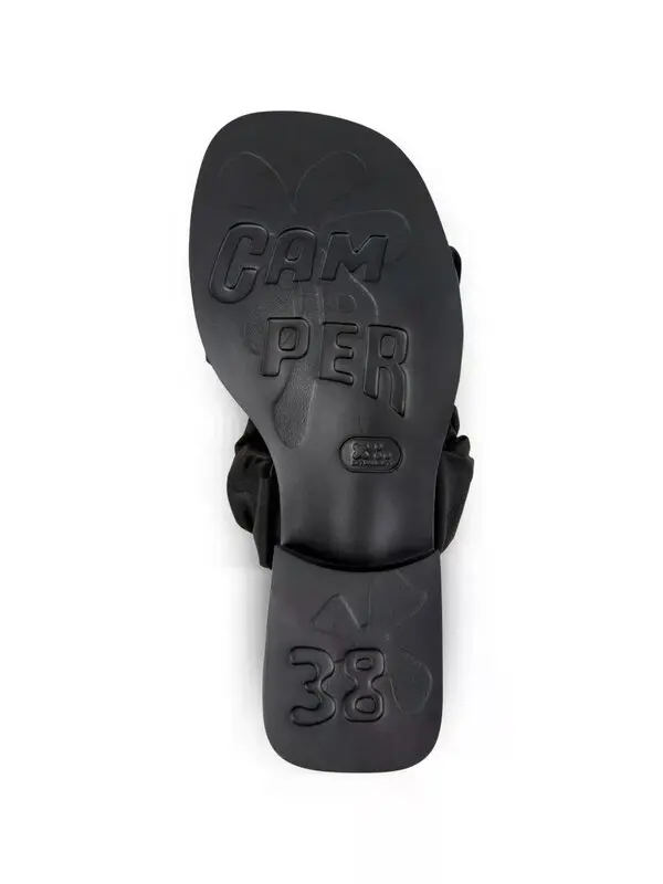 Camper Dana Ruched Sandals