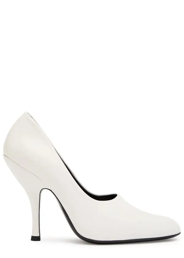 JUDE Date 105 Leather Pumps - White