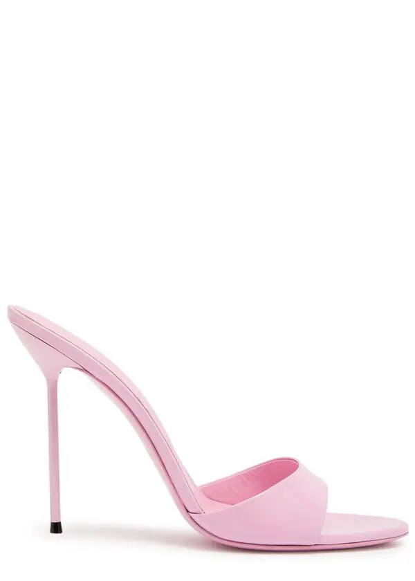 Paris Texas Lidia 105 Patent Leather Mules - Bright Pink