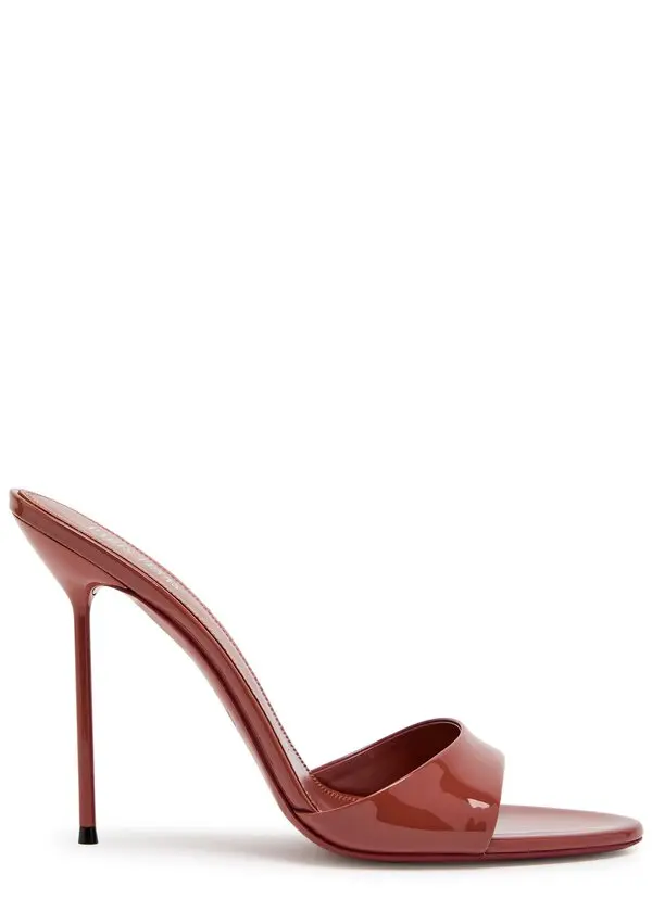 Paris Texas Lidia 105 Patent Leather Mules - Dark Pink