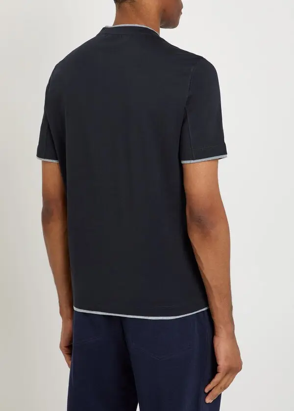 Brunello Cucinelli Cotton T-shirt - Navy