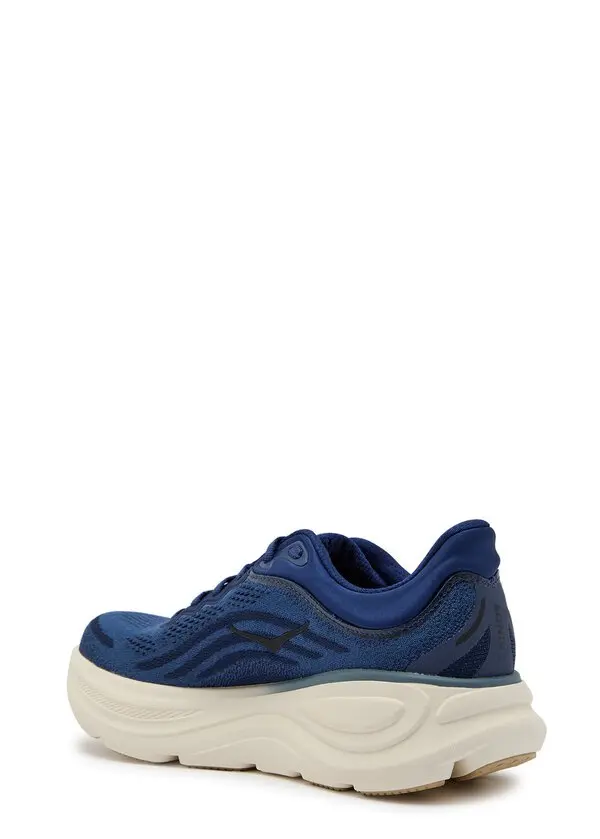 HOKA® Bondi 9 Jacquard Mesh-knit Sneakers - Navy