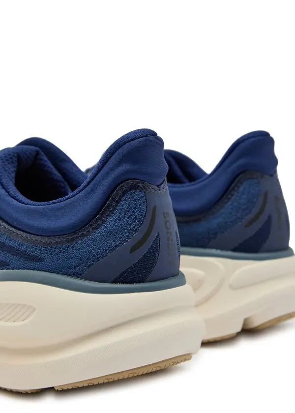 HOKA® Bondi 9 Jacquard Mesh-knit Sneakers - Navy