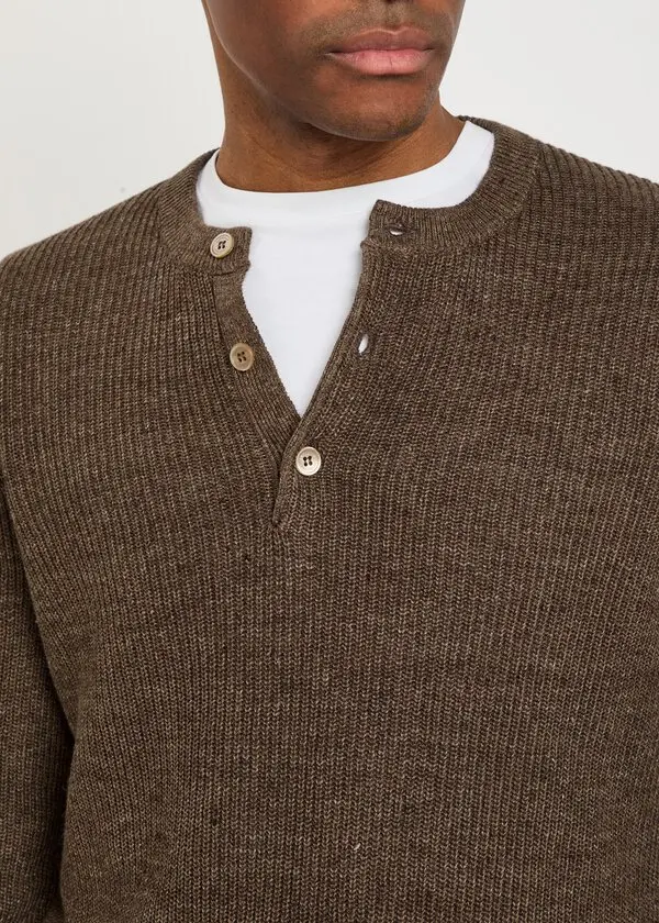 Brunello Cucinelli Ribbed-knit Linen And Cotton-blend Jumper