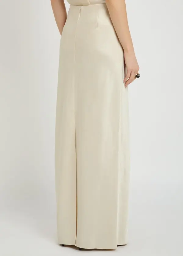 Vince Satin Maxi Skirt - Cream