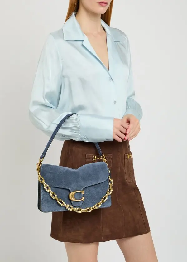 COACH Tabby Suede Shoulder Bag