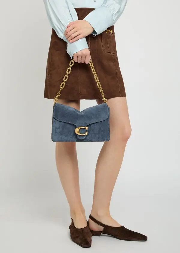 COACH Tabby Suede Shoulder Bag