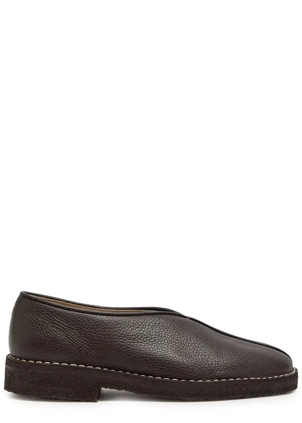 LEMAIRE Grained Leather Loafers