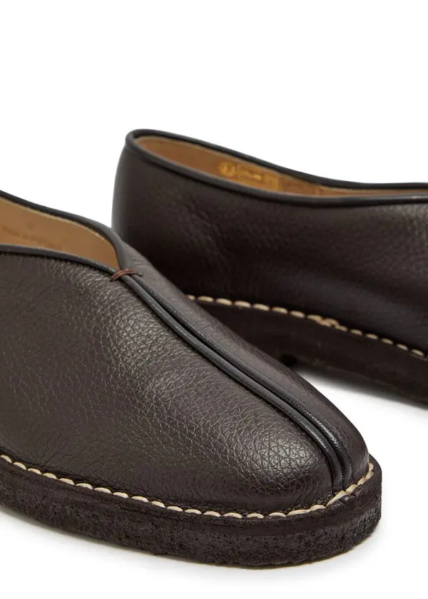 LEMAIRE Grained Leather Loafers