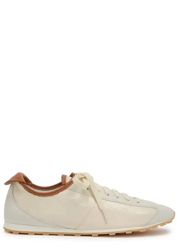 Jacquemus Les Tennis Textured Leather Sneakers - Grey