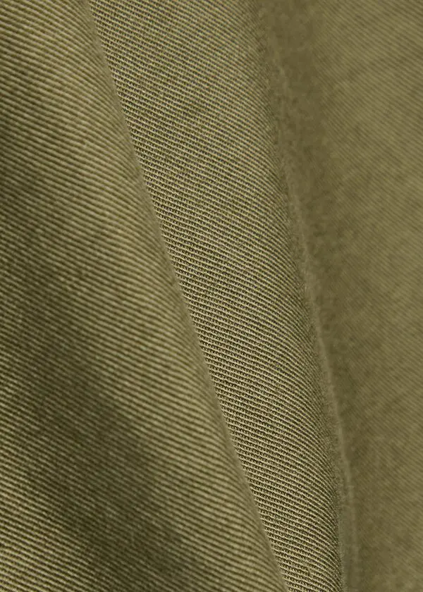 Vince Straight-leg Stretch-cotton Trousers - Olive
