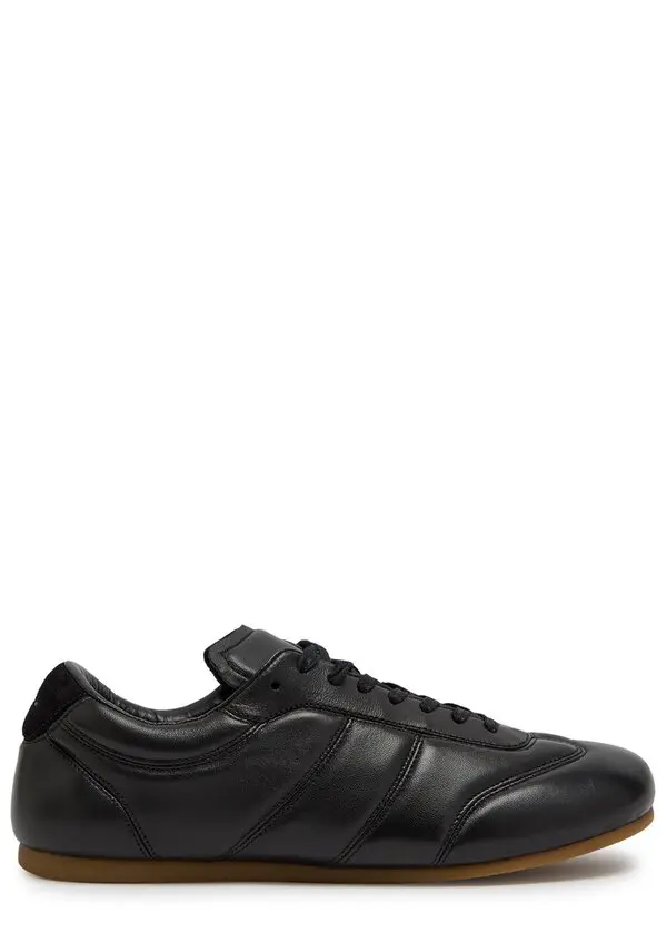 LEMAIRE Quilted Leather Sneakers - Black