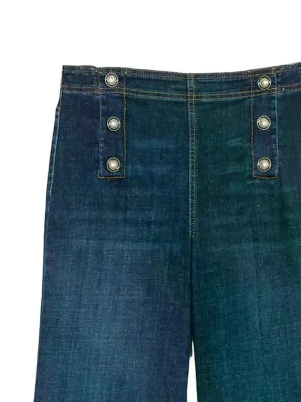 TWINSET Buttoned Flare Jeans