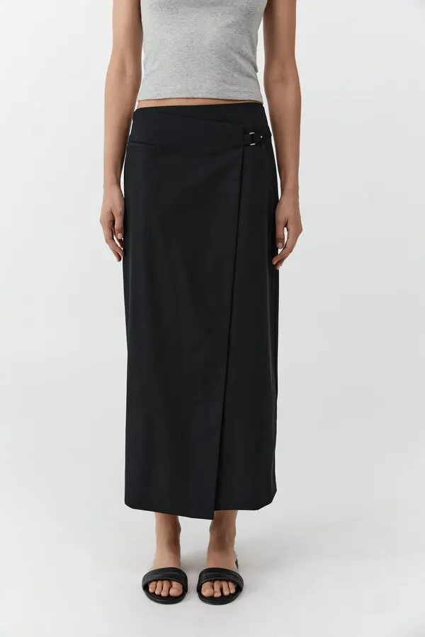 ST AGNI Tailored Wrap Skirt