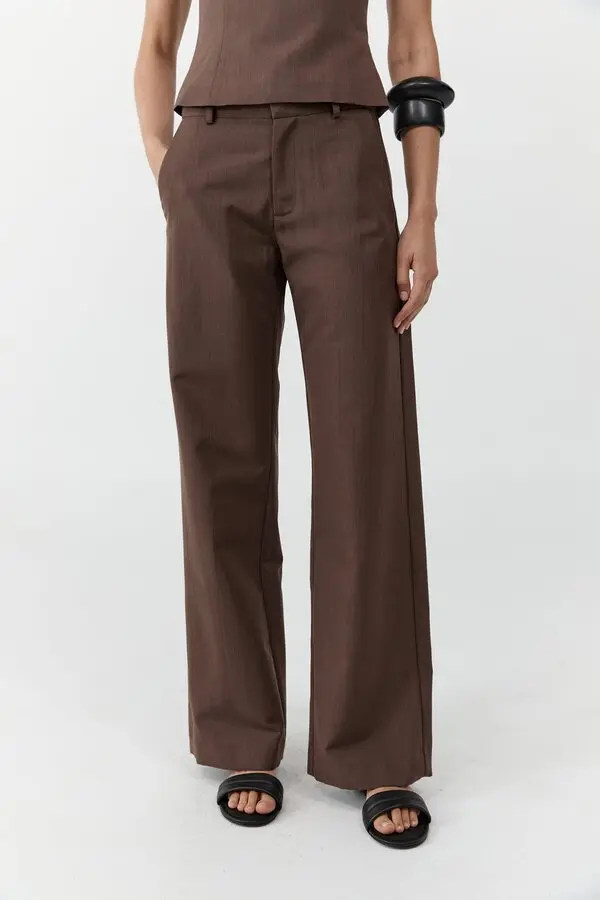 ST AGNI Silk Canvas Carter Trousers