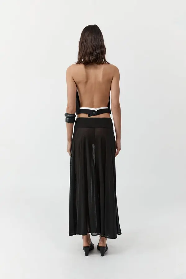ST. AGNI Upside Down Halter Top