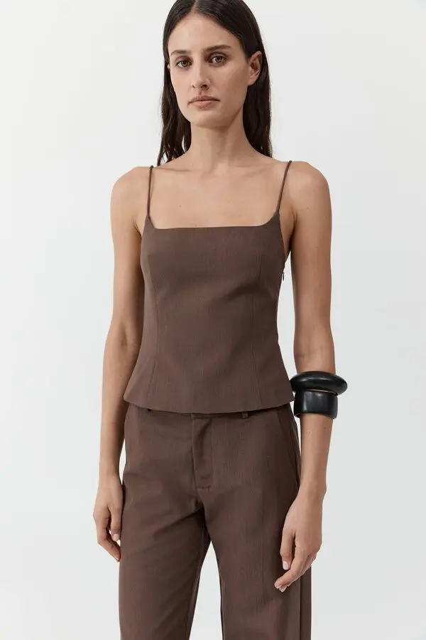ST. AGNI Silk Canvas Cami