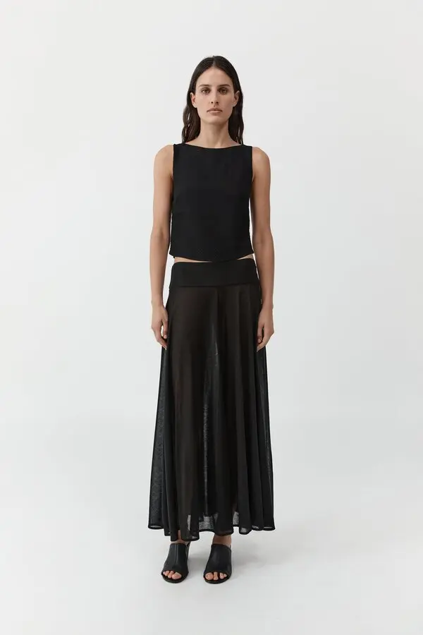 ST AGNI Fluid Jersey Skirt