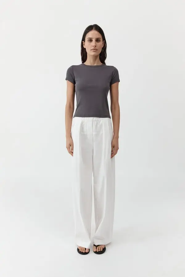 ST. AGNI Organic Cotton Baby Tee - Soot