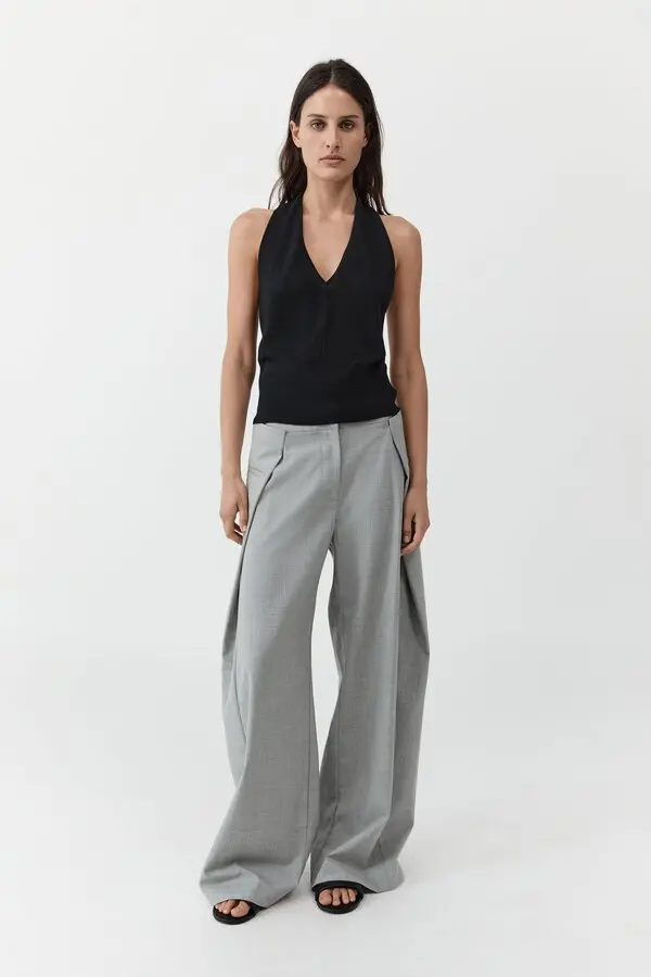ST. AGNI Tailored Fold Pants