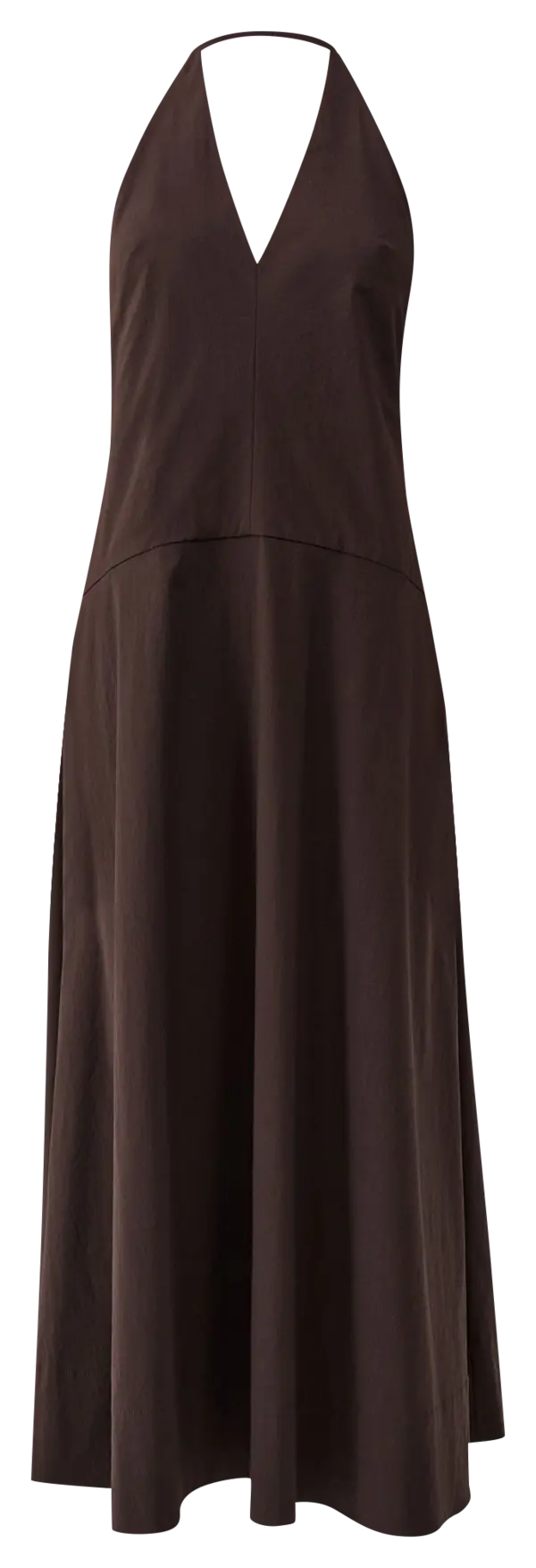 ST. AGNI Halter Plunge Dress